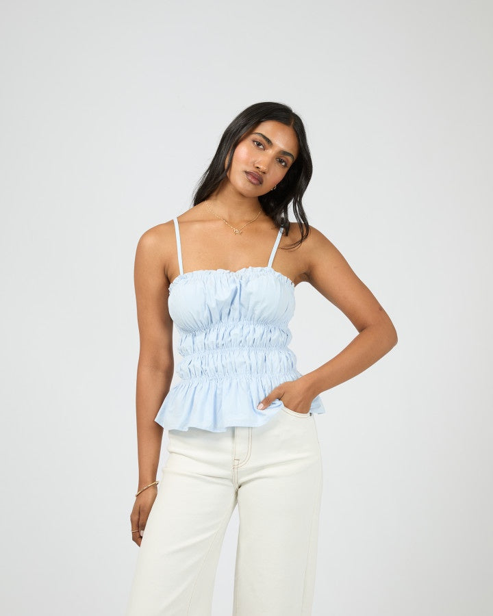 Cora Top (Sky Blue) – Gretel Lane