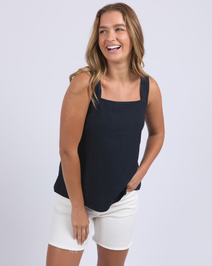 Lourdes Top (Navy) – Gretel Lane